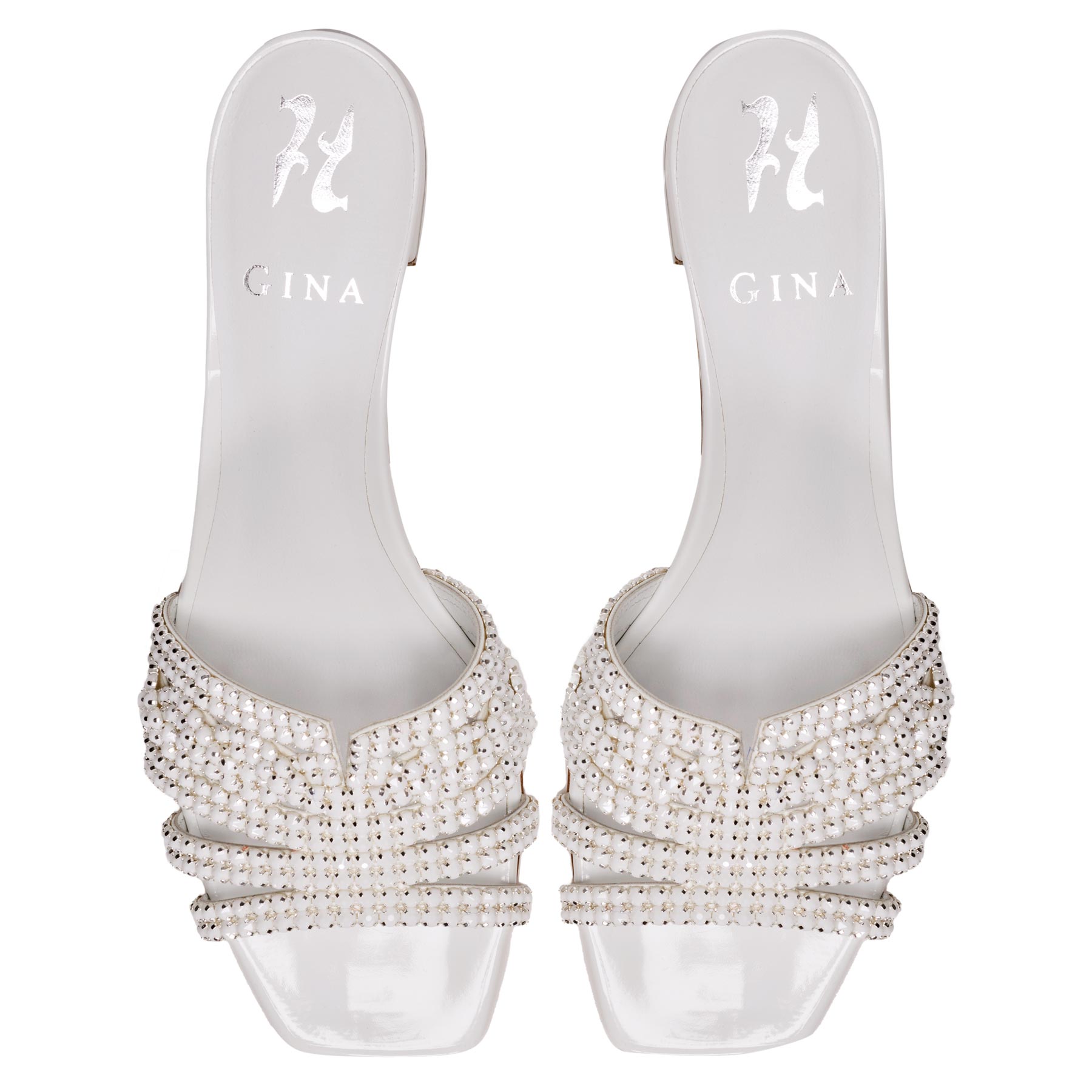 OREGON White Chic -– Mule Sandals GINA | Free Global Delivery