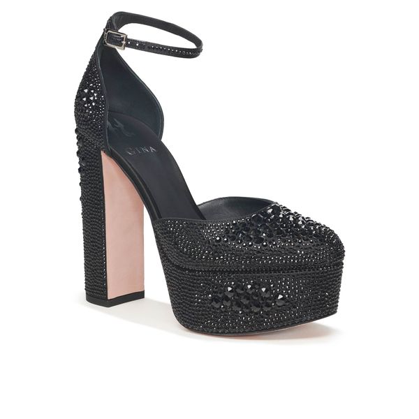 Jasmine Black Satin Gina