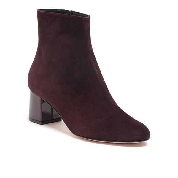 'SLADE' Suede Ankle Boots in Oxblood Cashmere | GINA Shoes